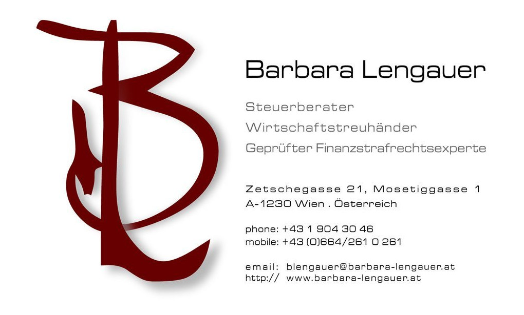 Barbara Lengauer . Steuerberater . Wirtschaftstreuhaender . Gepruefter ...